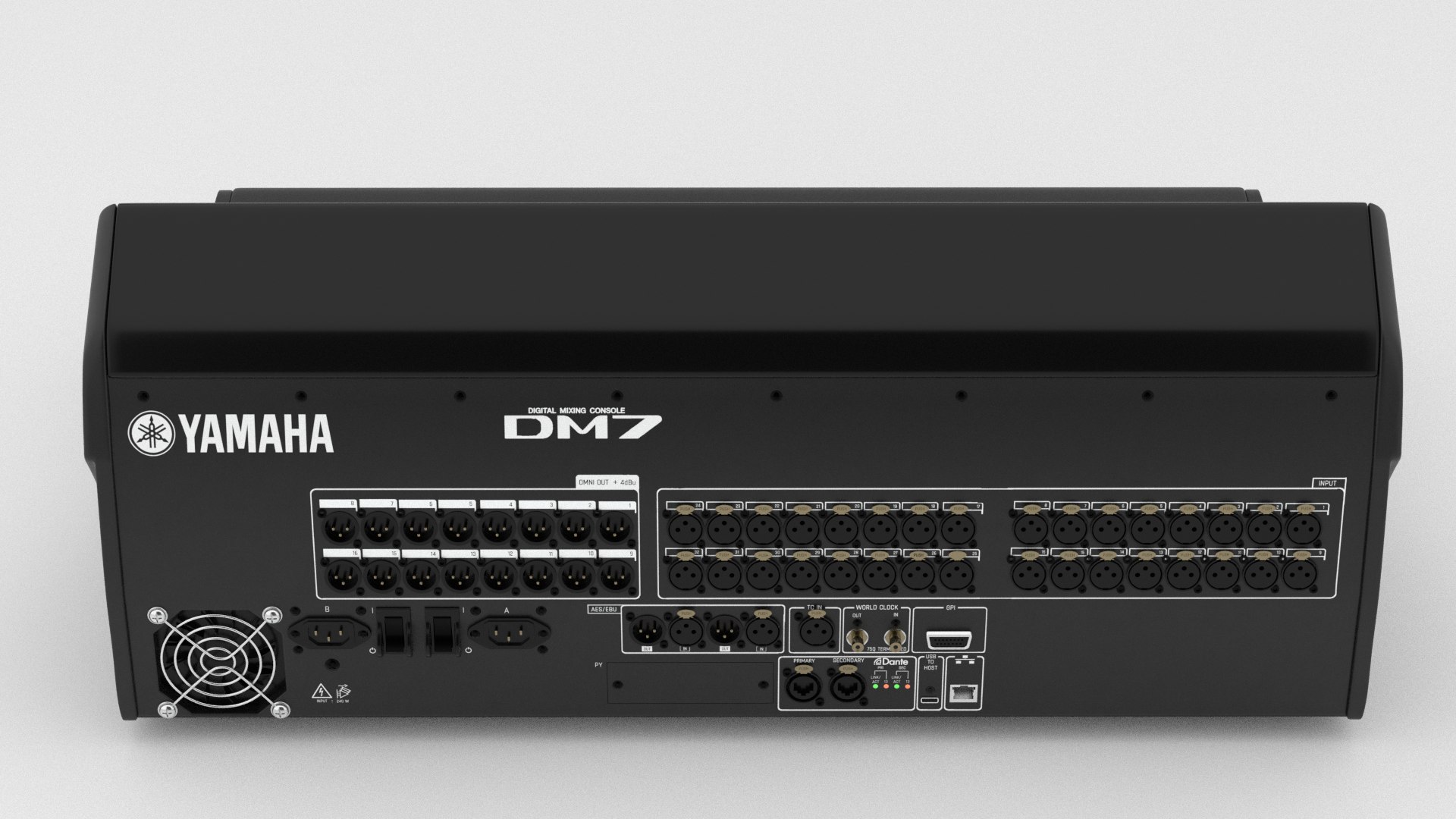 3D Model Yamaha DM7 Digital Mixing Console - TurboSquid 2303225