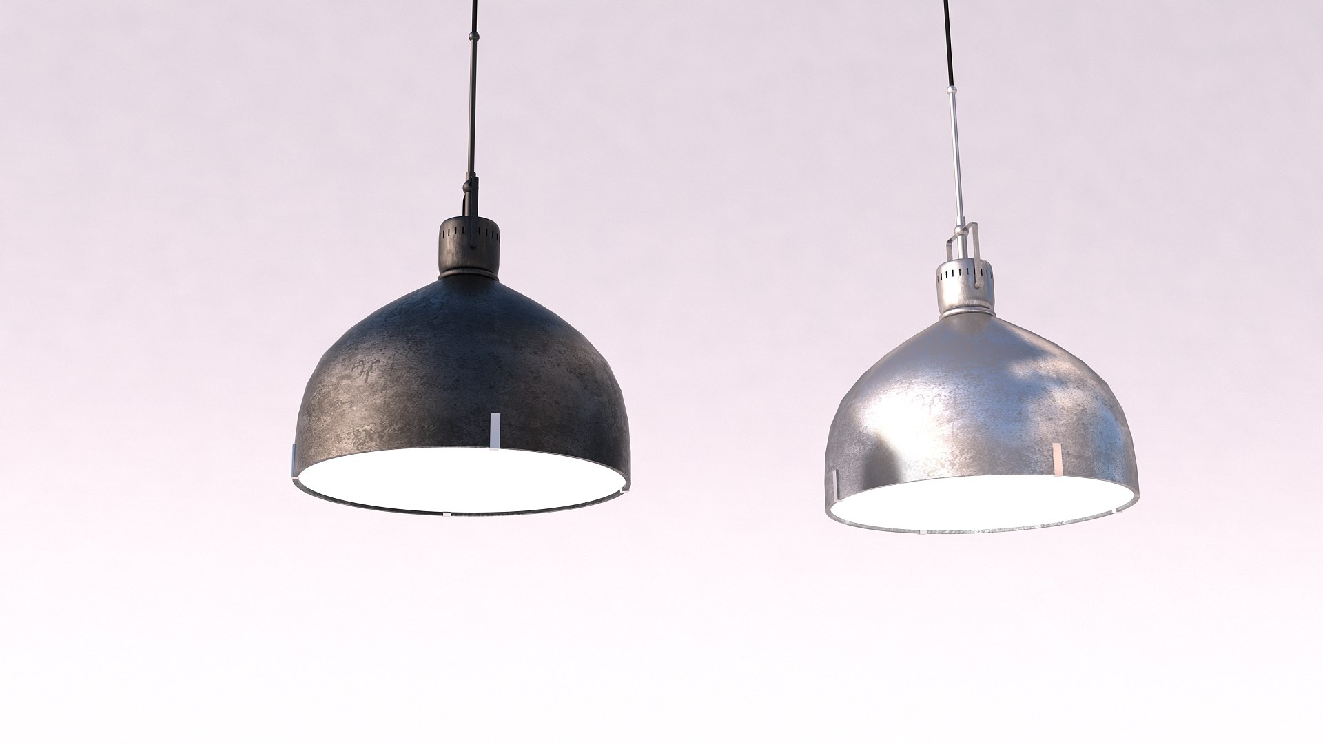 pendant industrial lamp interior 3ds