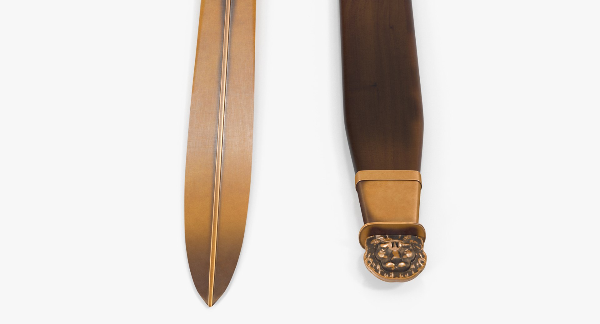 Greek Xiphos Sword Sheath 3d Model