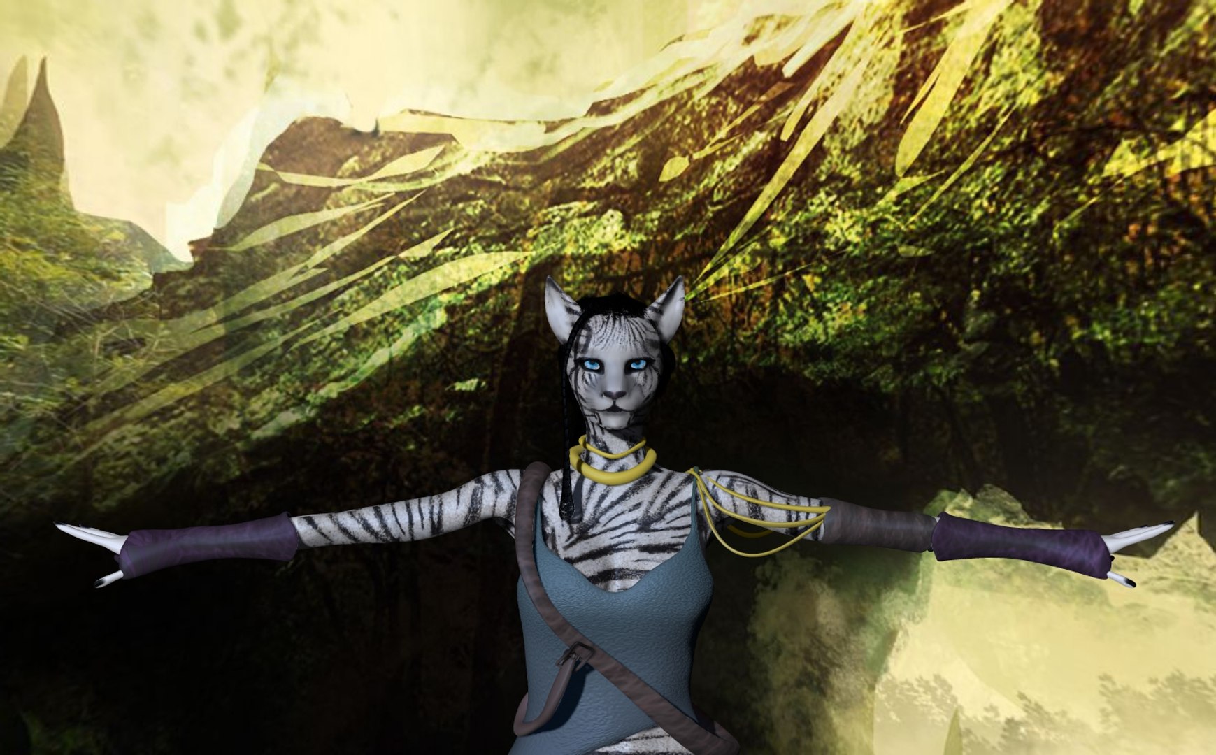 3D Tiger Woman - TurboSquid 1221546