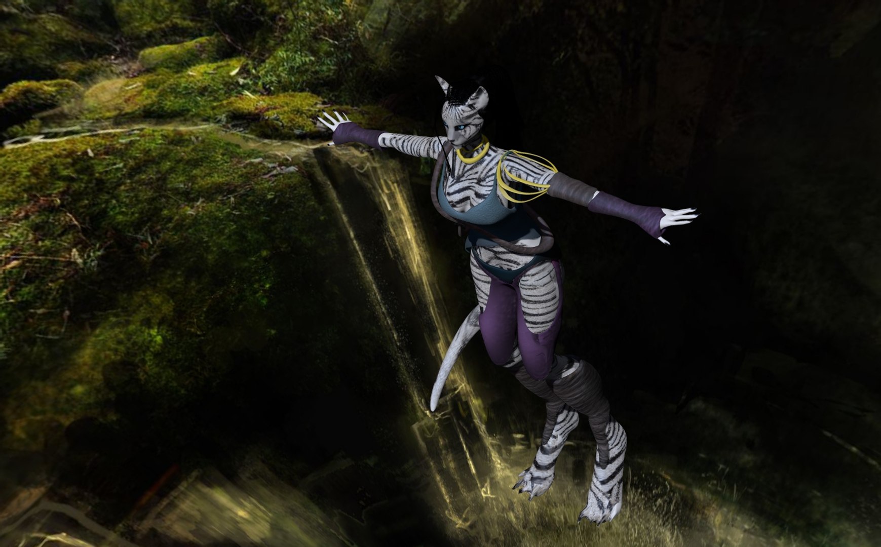 3D Tiger Woman - TurboSquid 1221546
