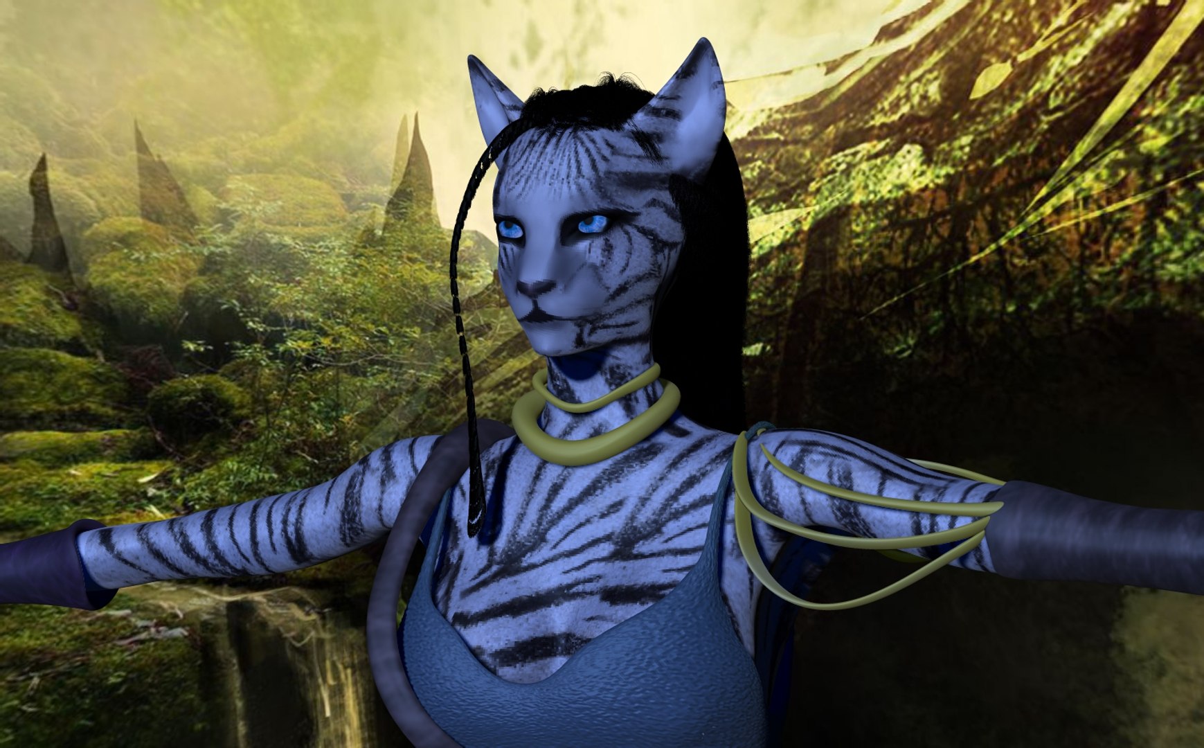 3D Tiger Woman - TurboSquid 1221546