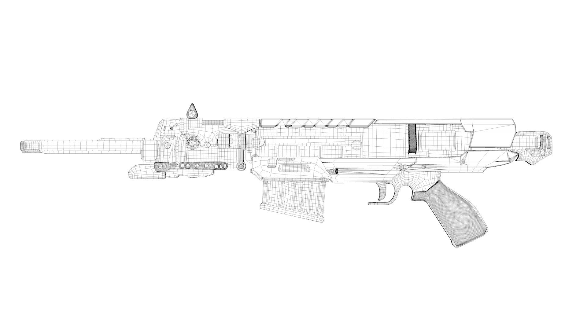 3D Sci-Fi Rifle Model - TurboSquid 2102235