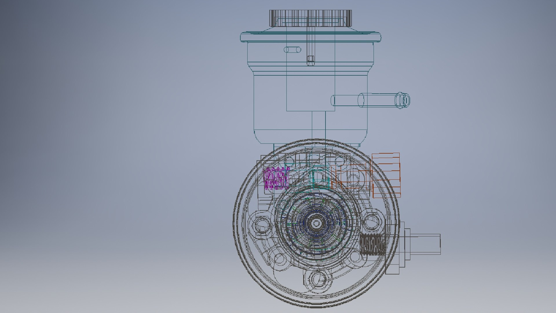 Car Steering Hydraulic Pump Model - TurboSquid 2324444