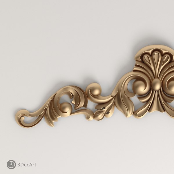 carved scroll cnc 3d max