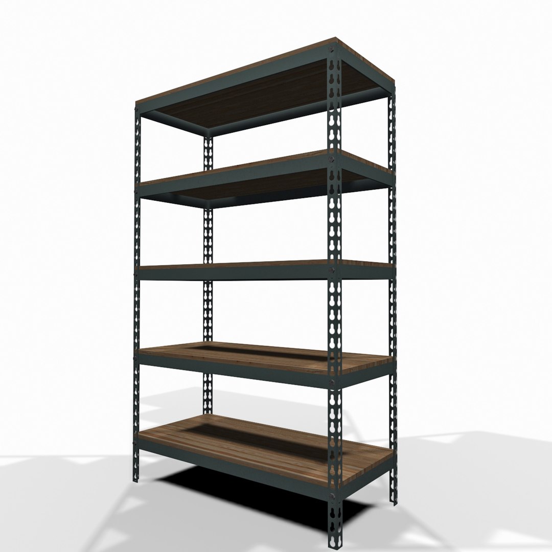 3d model modular storage shelf