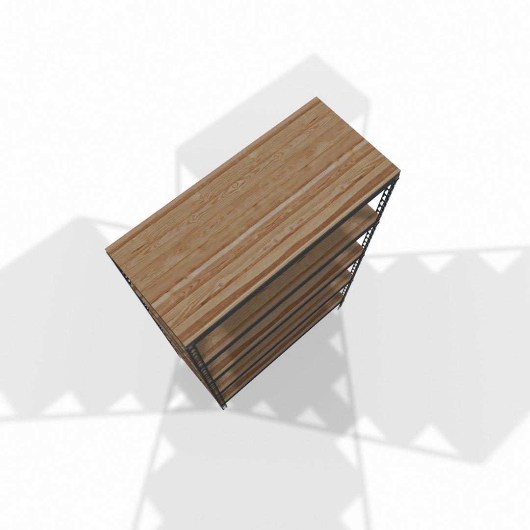 3d model modular storage shelf