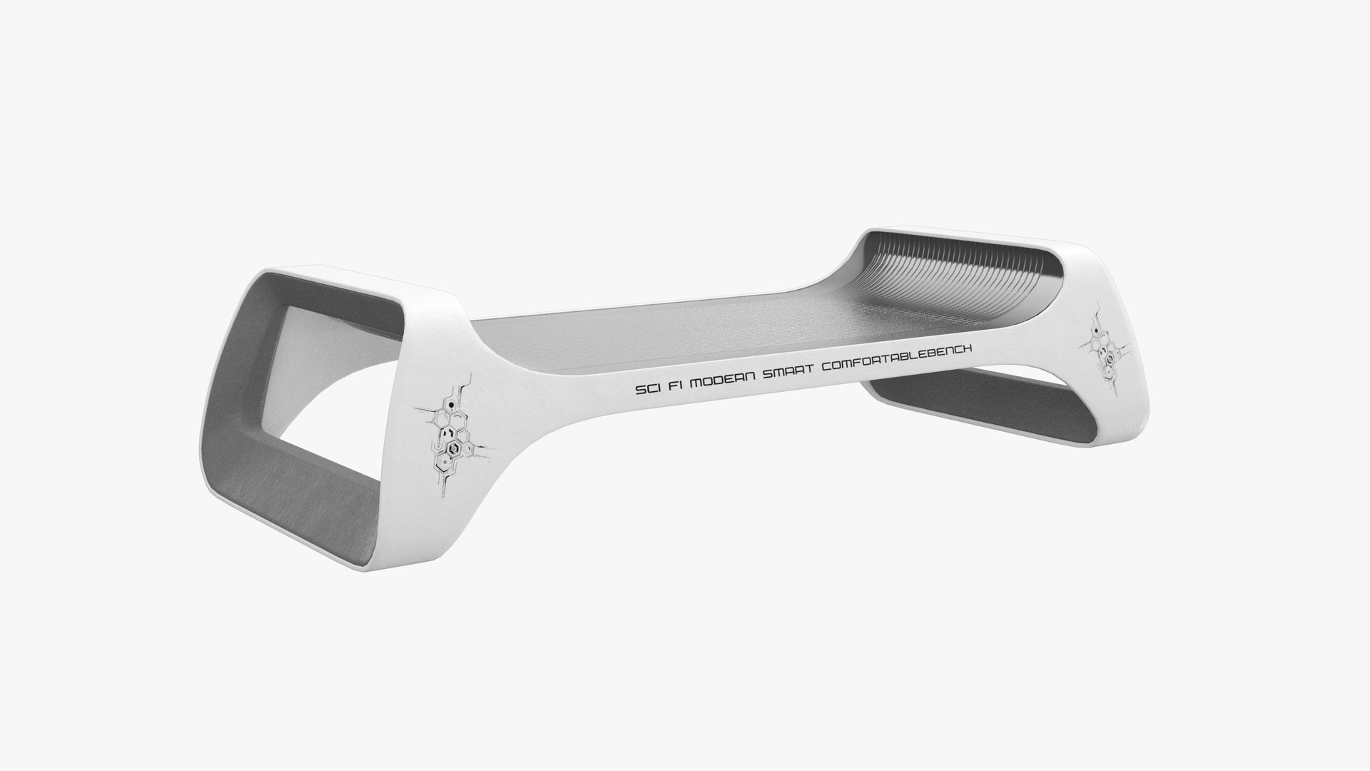 3D Futuristic Sci-Fi Bench Model - TurboSquid 2222815