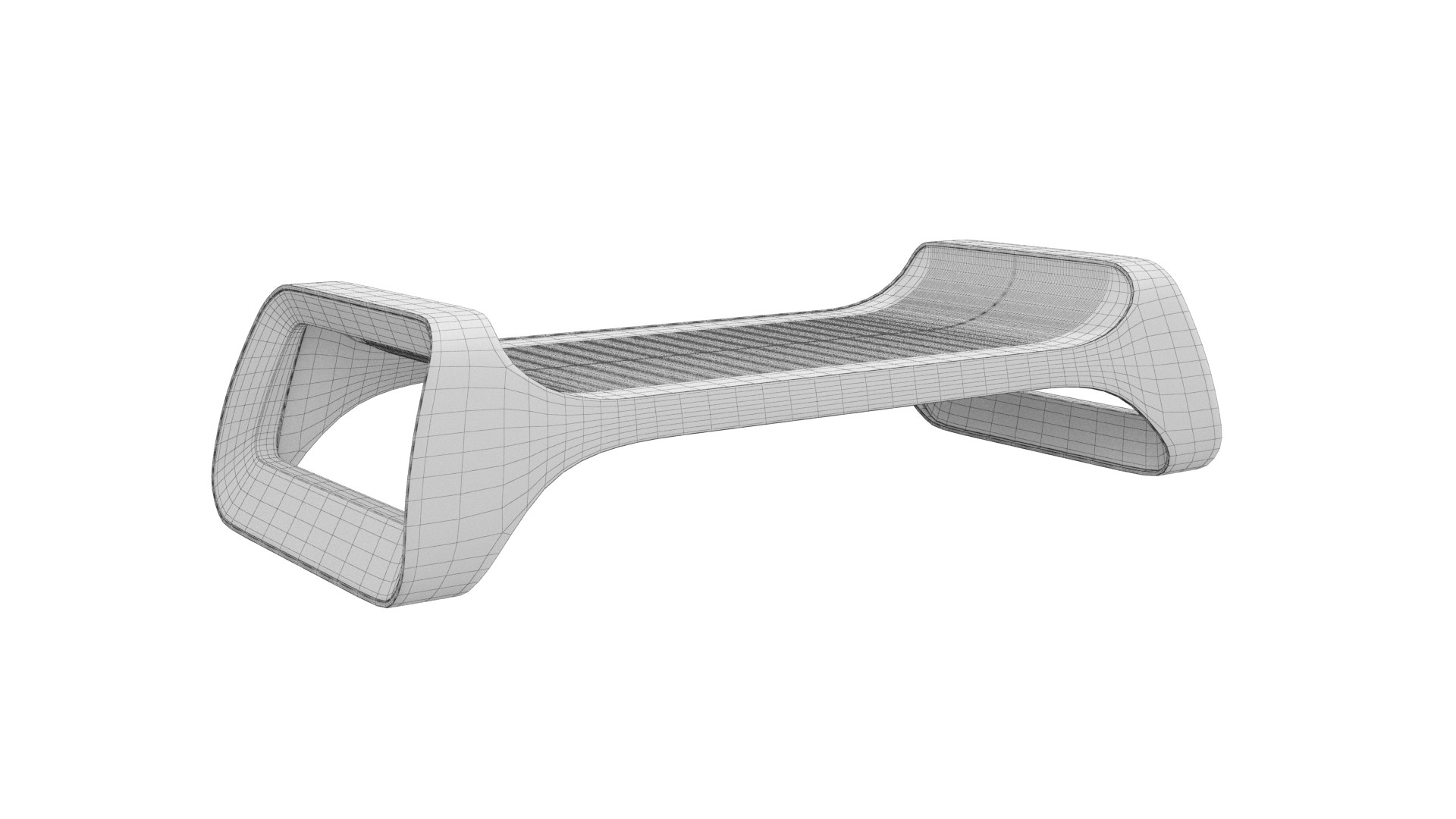 3D Futuristic Sci-Fi Bench Model - TurboSquid 2222815