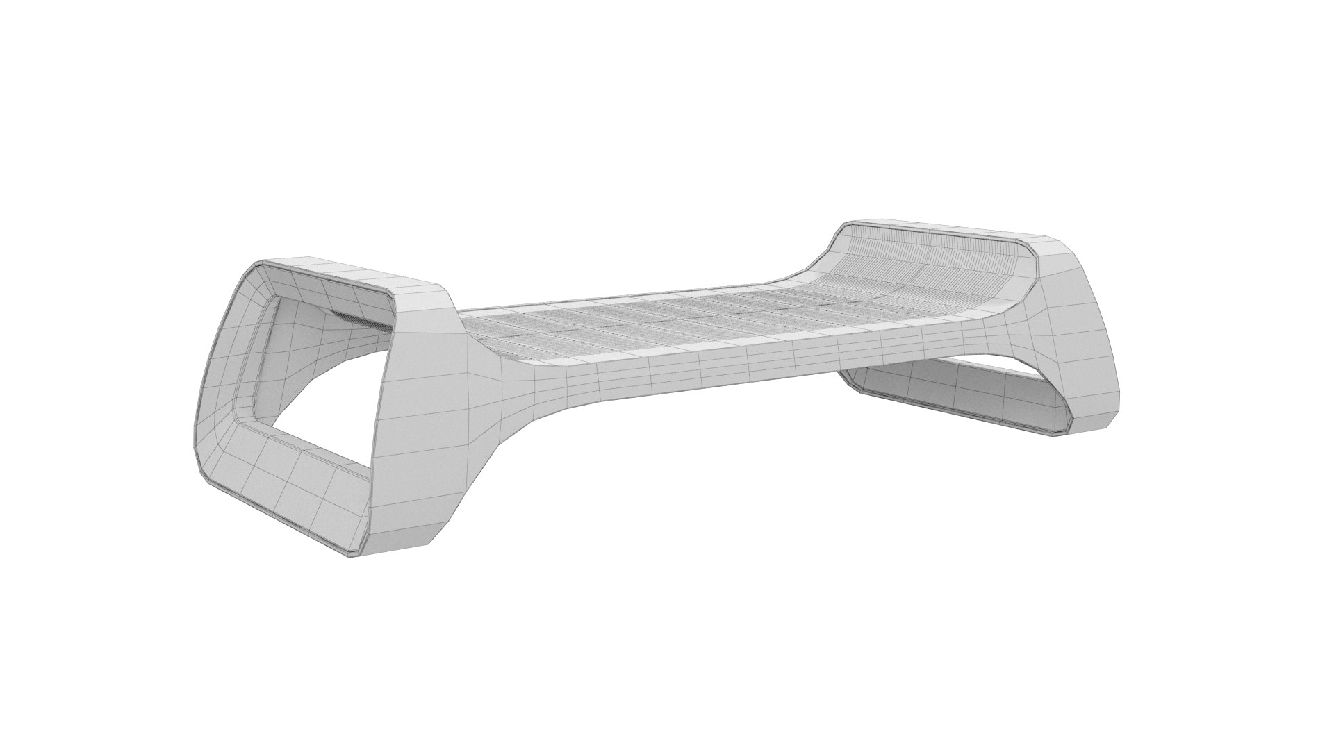 3D Futuristic Sci-Fi Bench Model - TurboSquid 2222815