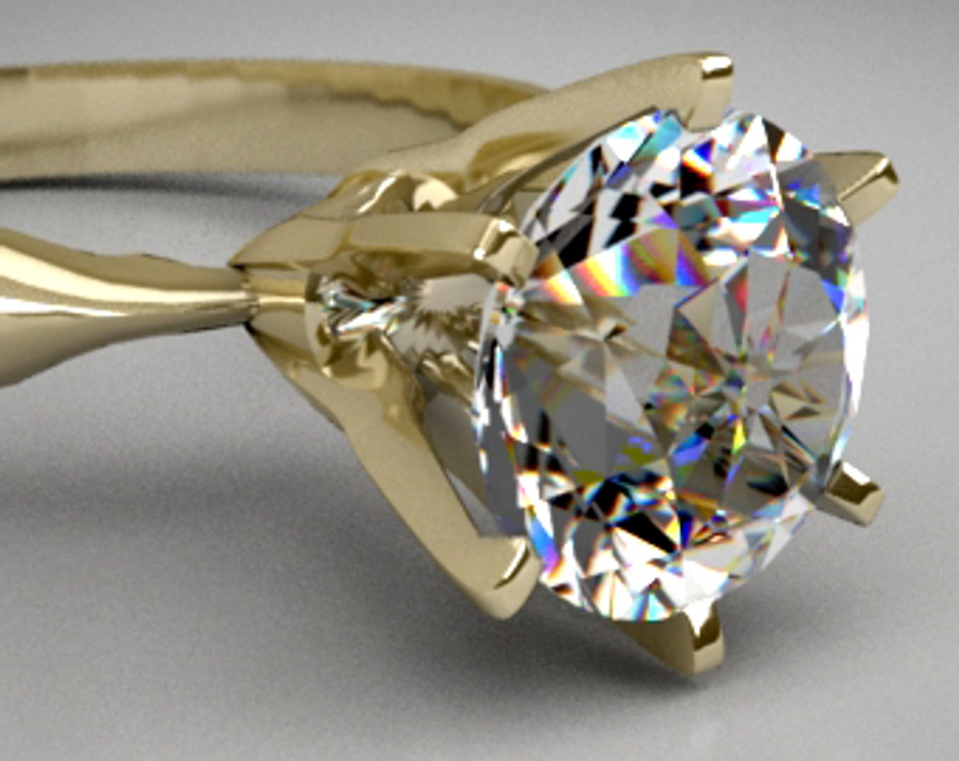 3d Model Diamond Ring
