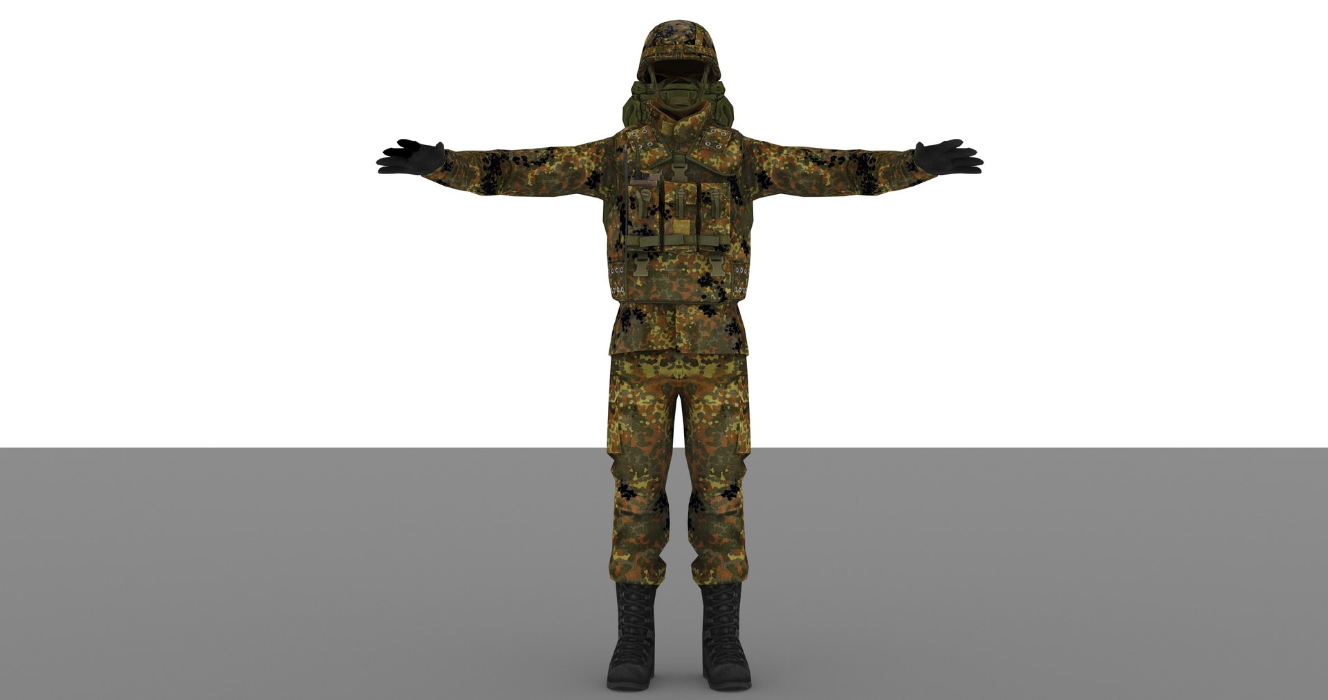 3D Military Uniform Model - TurboSquid 2115633