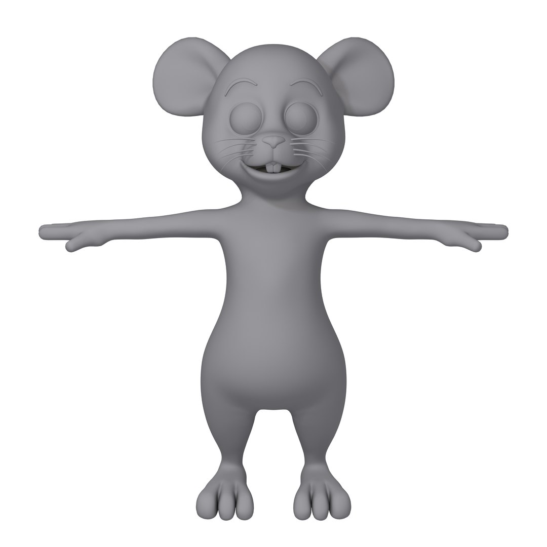 3D Mouse Cartoon Model - TurboSquid 1524618