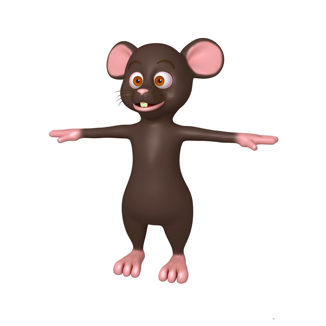 3D Mouse Cartoon Model - TurboSquid 1524618