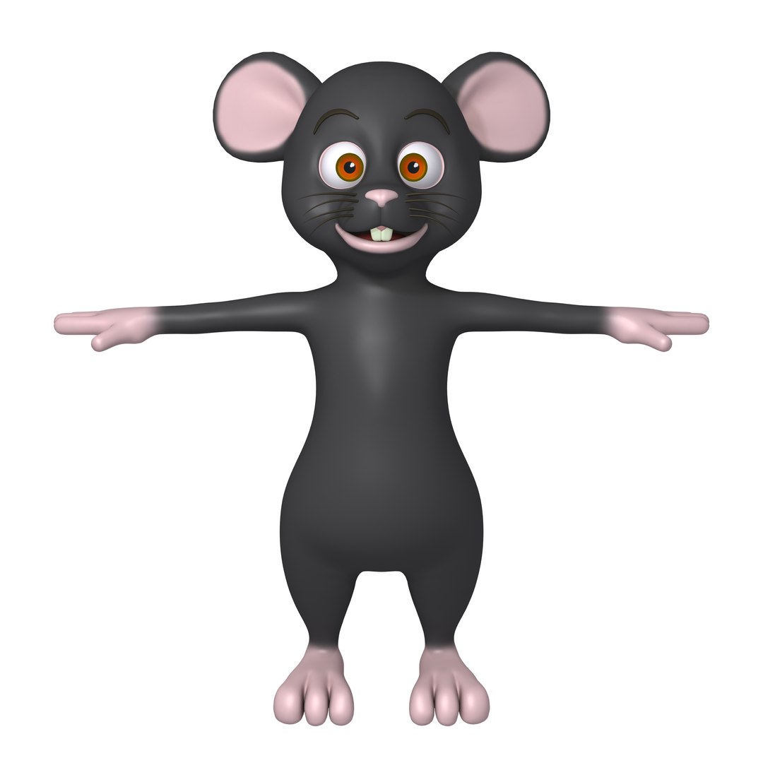 3D Mouse Cartoon Model - TurboSquid 1524618