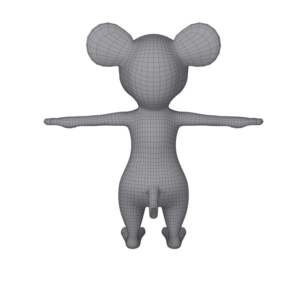 3D Mouse Cartoon Model - TurboSquid 1524618