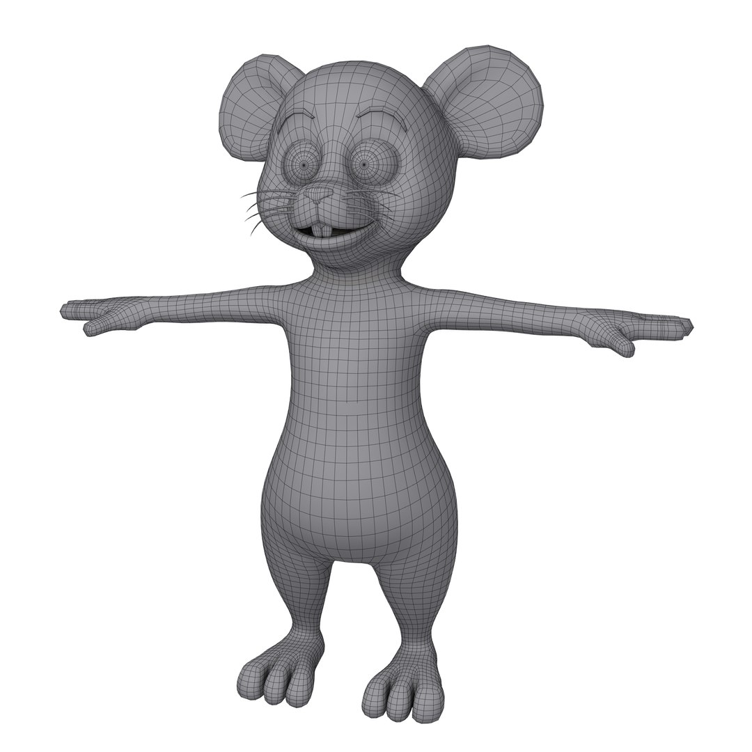 3D Mouse Cartoon Model - TurboSquid 1524618
