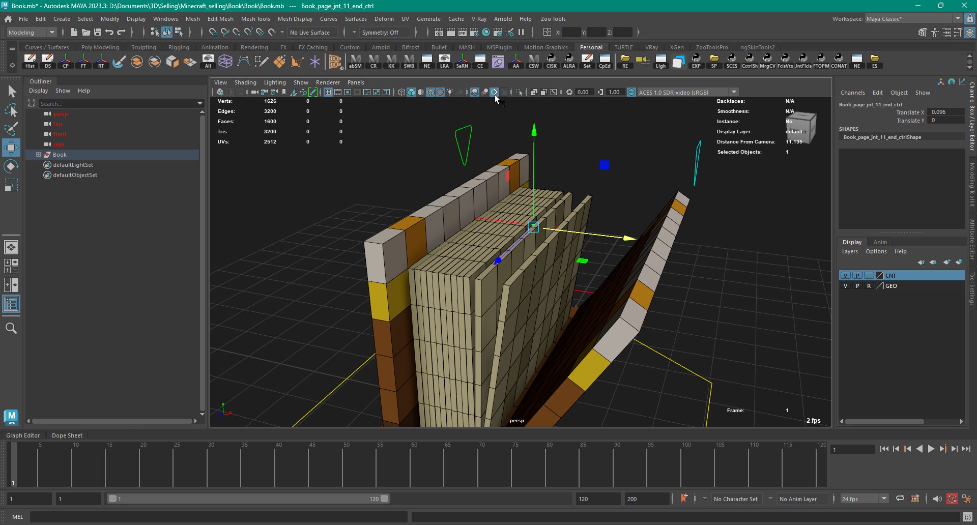 3D Minecraft Book Rig Model - TurboSquid 2511955