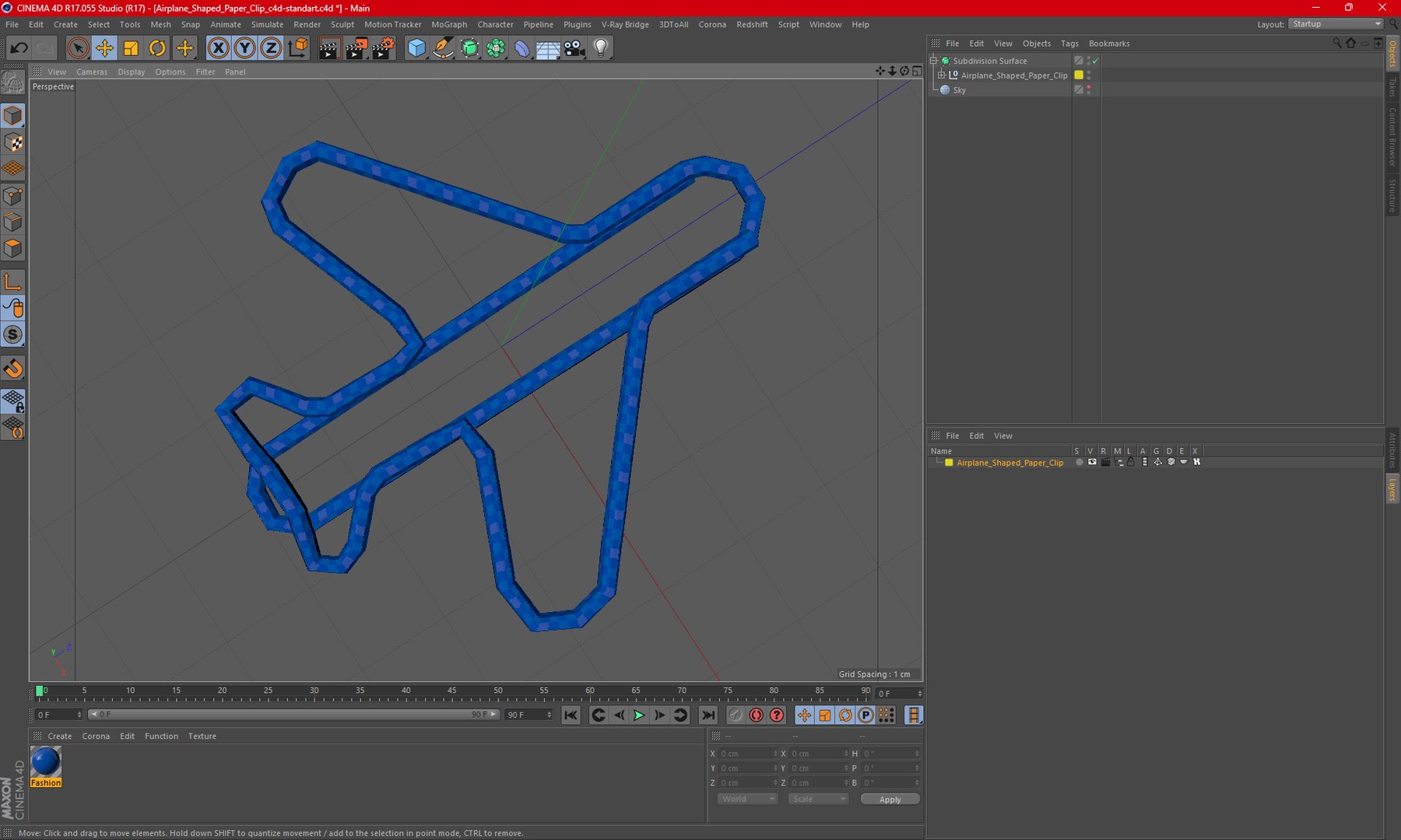 Airplane Shaped Paper Clip 3D Model - TurboSquid 2193840