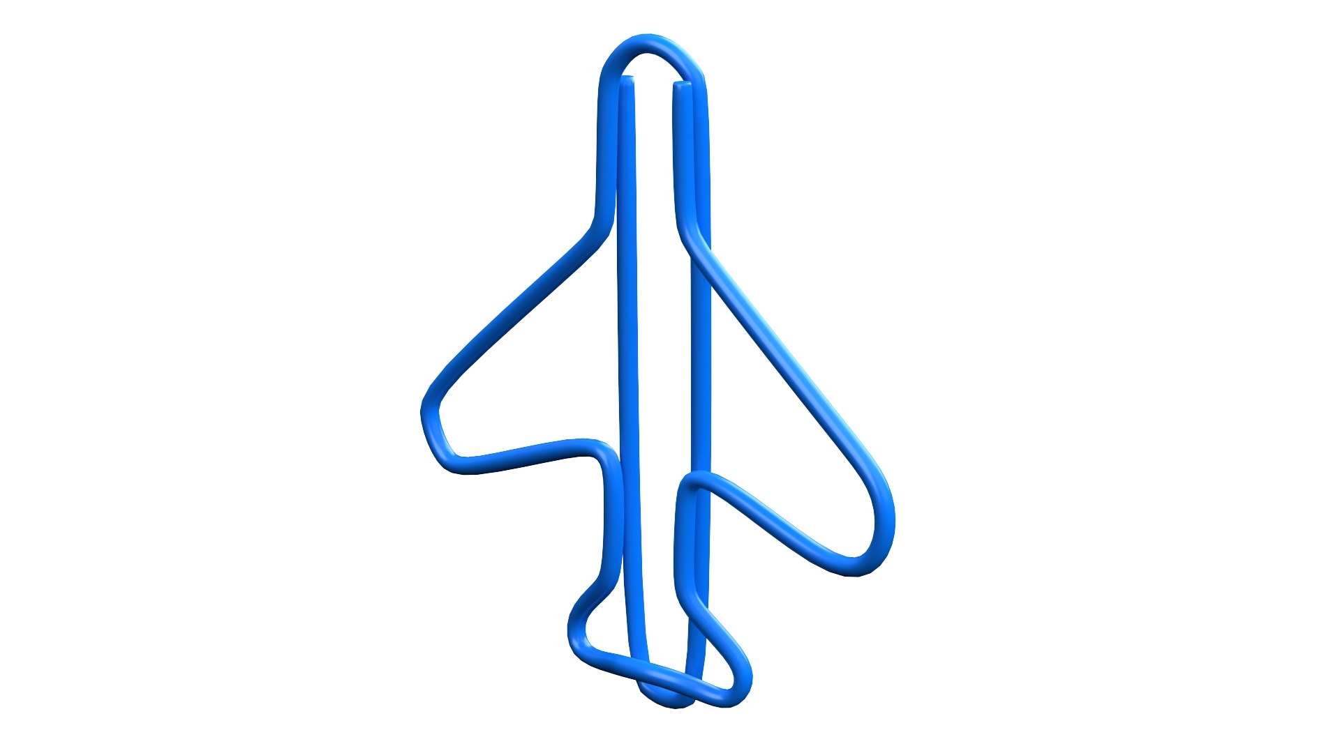 Airplane Shaped Paper Clip 3D Model - TurboSquid 2193840