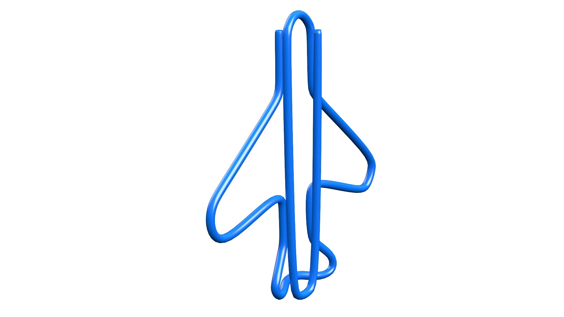 Airplane Shaped Paper Clip 3D Model - TurboSquid 2193840
