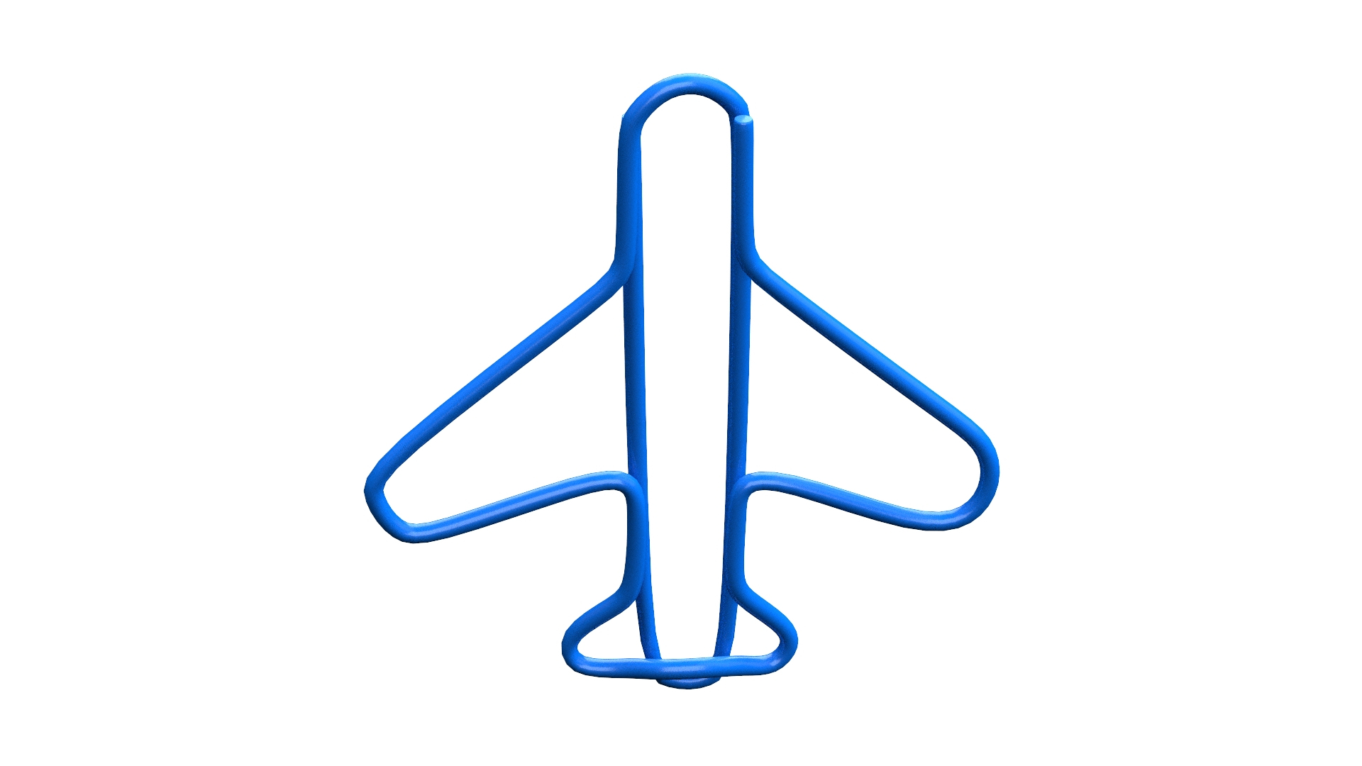 Airplane Shaped Paper Clip 3D Model - TurboSquid 2193840
