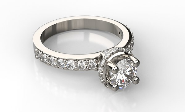 modelo 3d Anillo solitario 2021-001 - TurboSquid 1725274