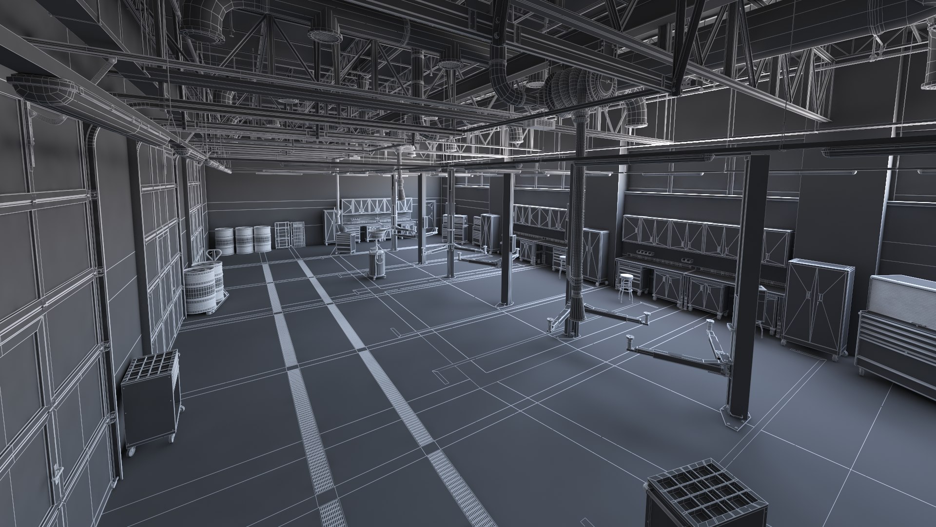 AUTO REPAIR CENTER 3D Model - TurboSquid 2127878