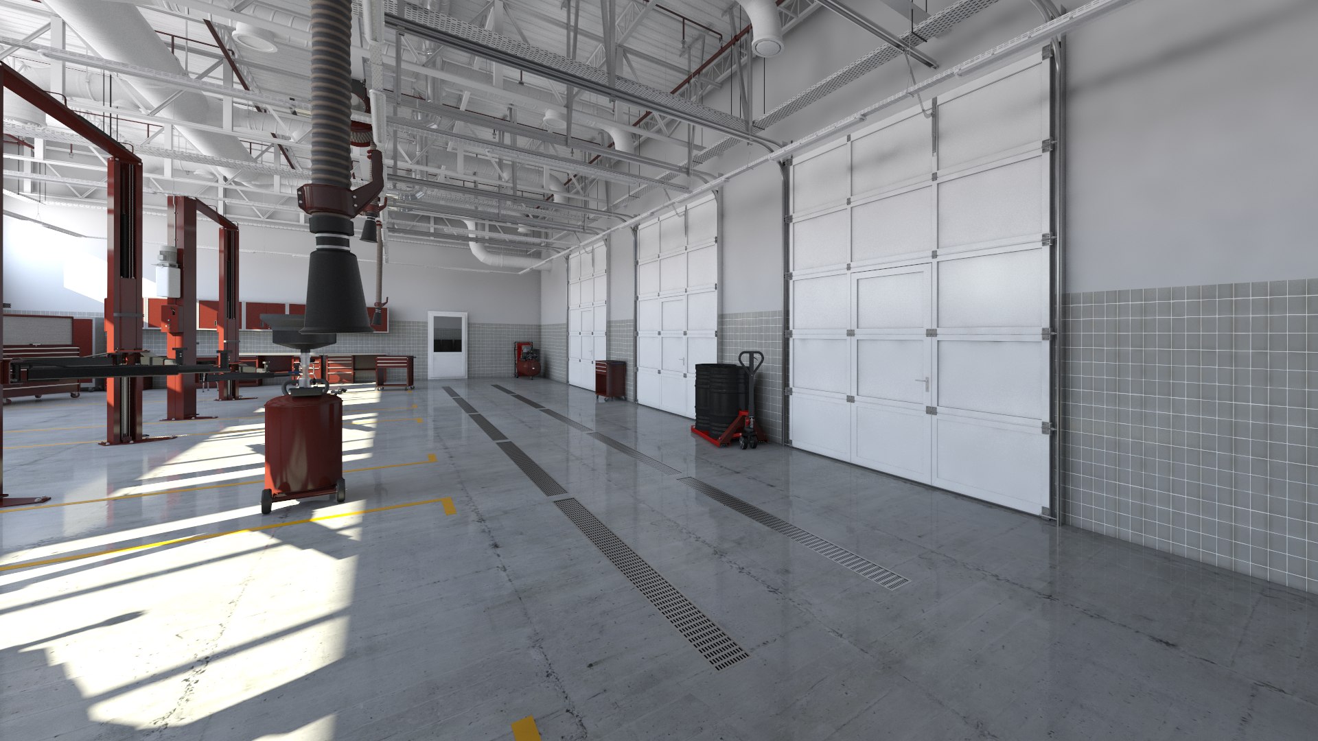 AUTO REPAIR CENTER 3D Model - TurboSquid 2127878