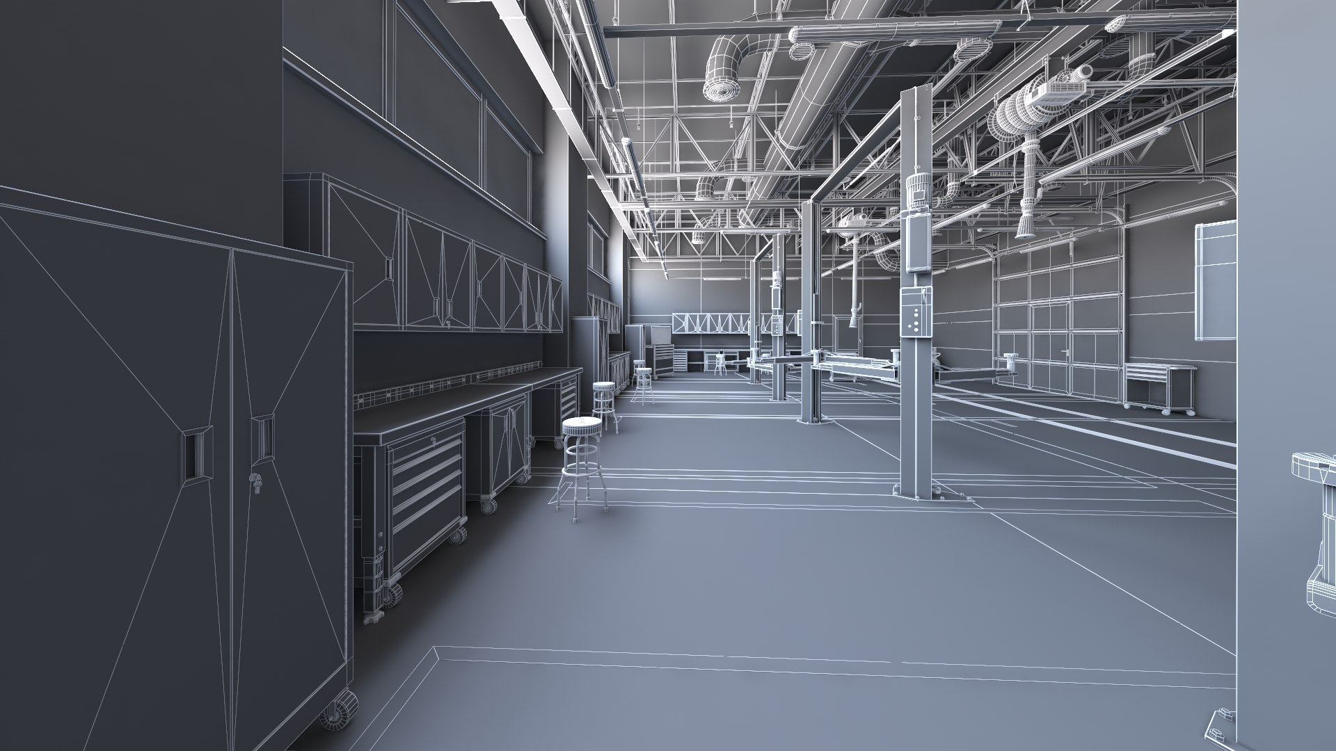 AUTO REPAIR CENTER 3D Model - TurboSquid 2127878