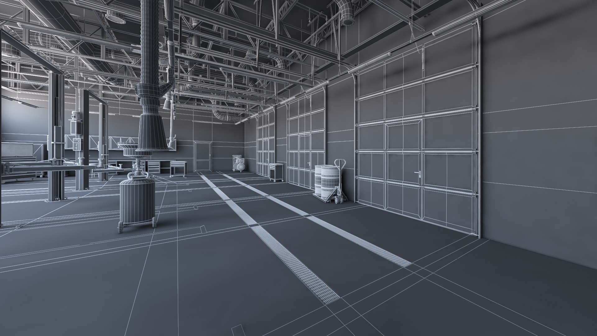 AUTO REPAIR CENTER 3D Model - TurboSquid 2127878