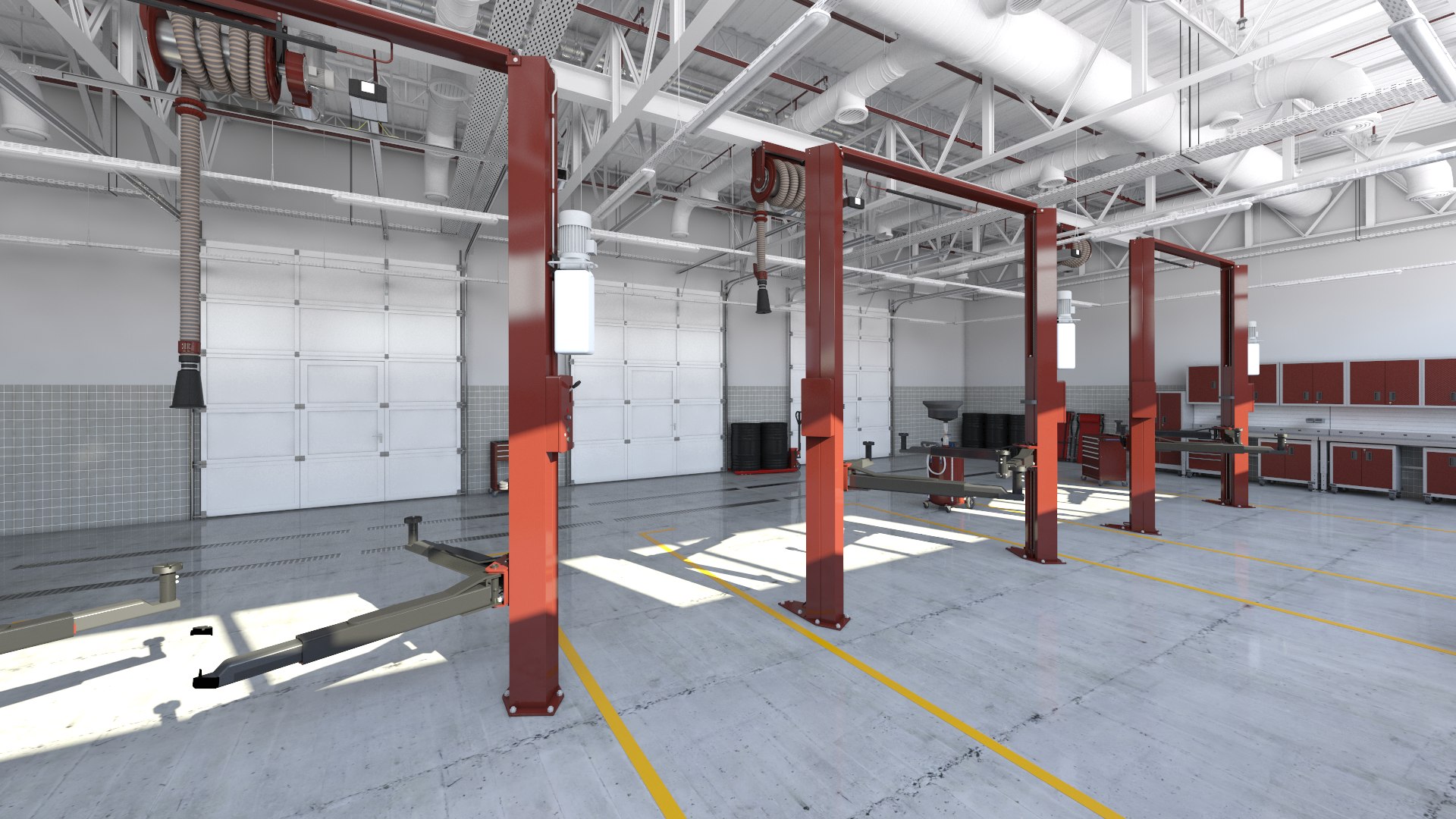 AUTO REPAIR CENTER 3D Model - TurboSquid 2127878