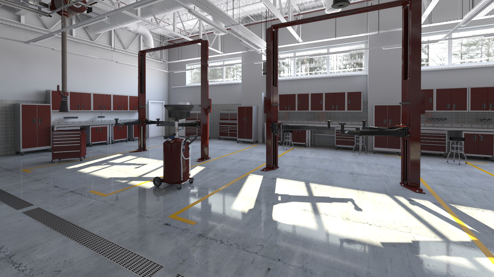 AUTO REPAIR CENTER 3D Model - TurboSquid 2127878