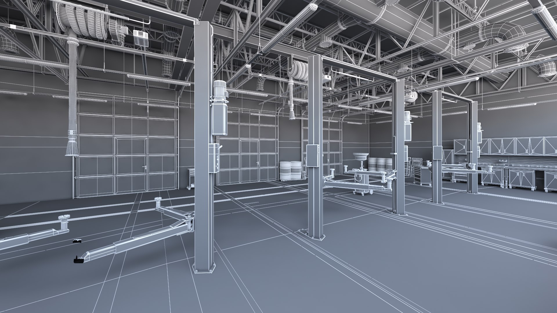 AUTO REPAIR CENTER 3D Model - TurboSquid 2127878