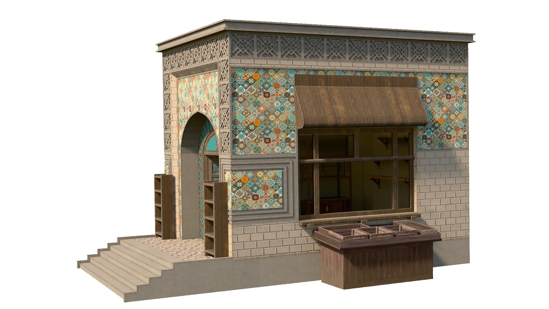 3D Ancient Arabic Shop 10 Model - TurboSquid 2254324