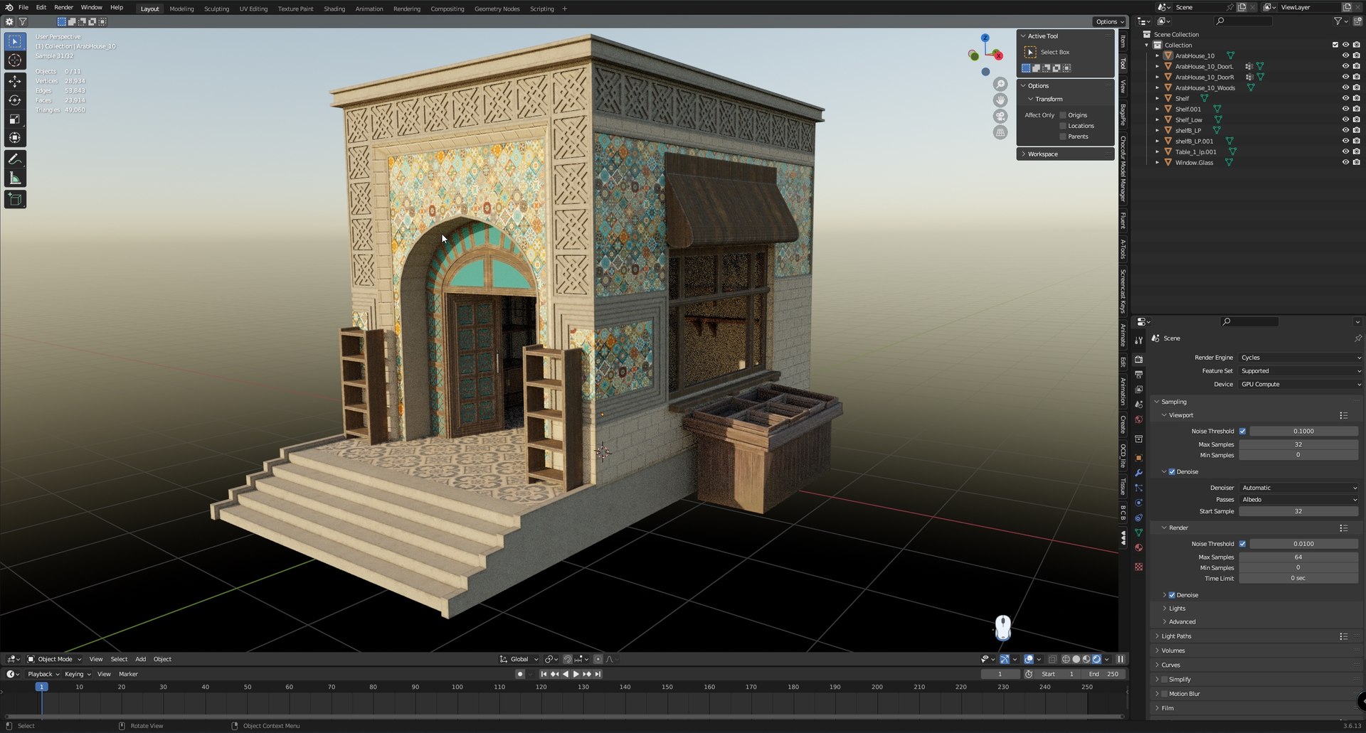 3D Ancient Arabic Shop 10 Model - TurboSquid 2254324