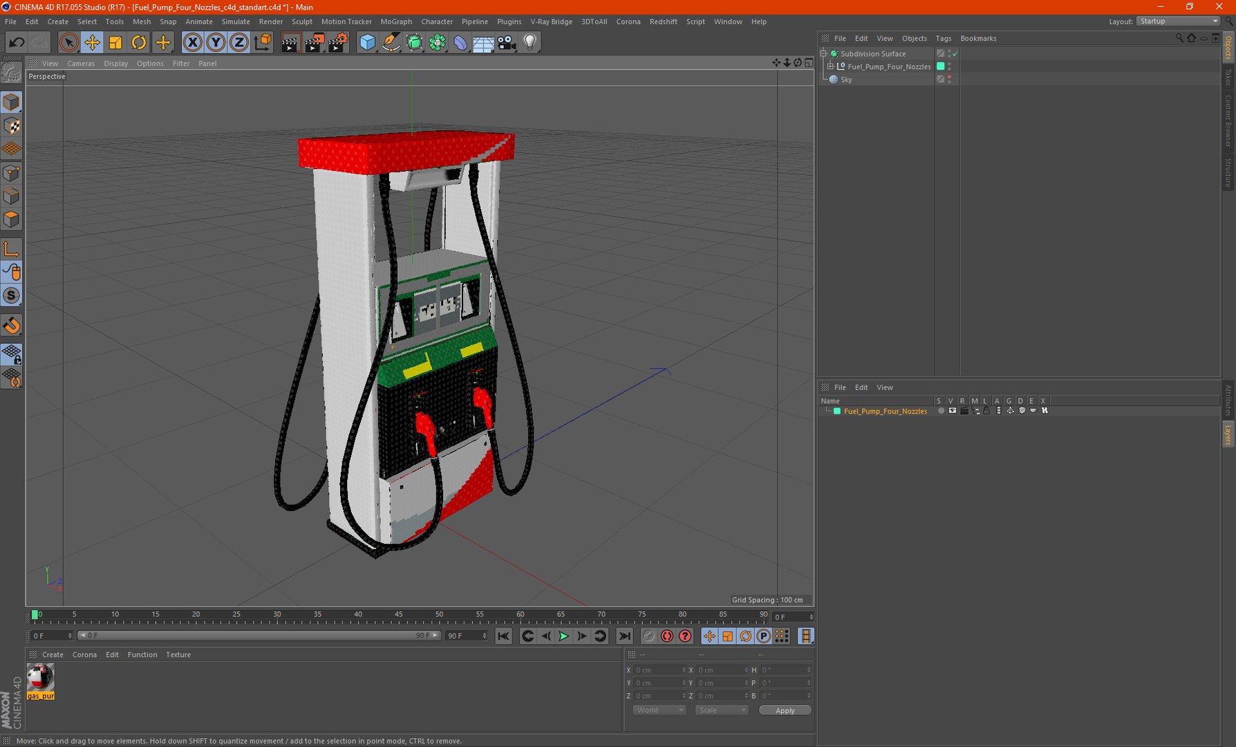 Fuel Pump Four Nozzles 3D model - TurboSquid 1975990
