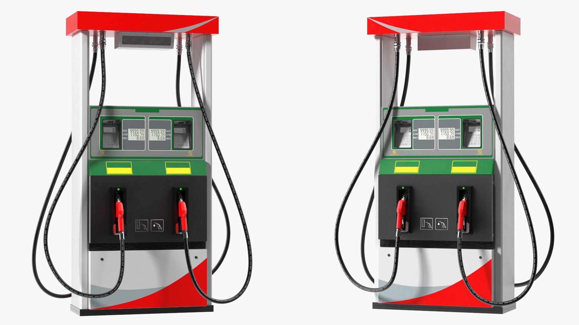 Fuel Pump Four Nozzles 3D model - TurboSquid 1975990