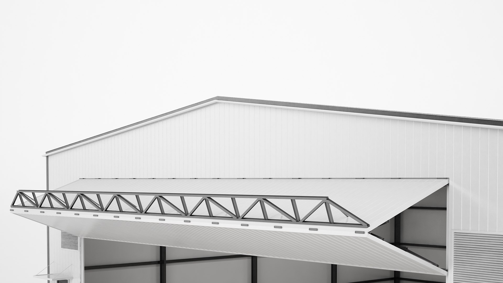 Airport Hangar Open 3D - TurboSquid 1443940