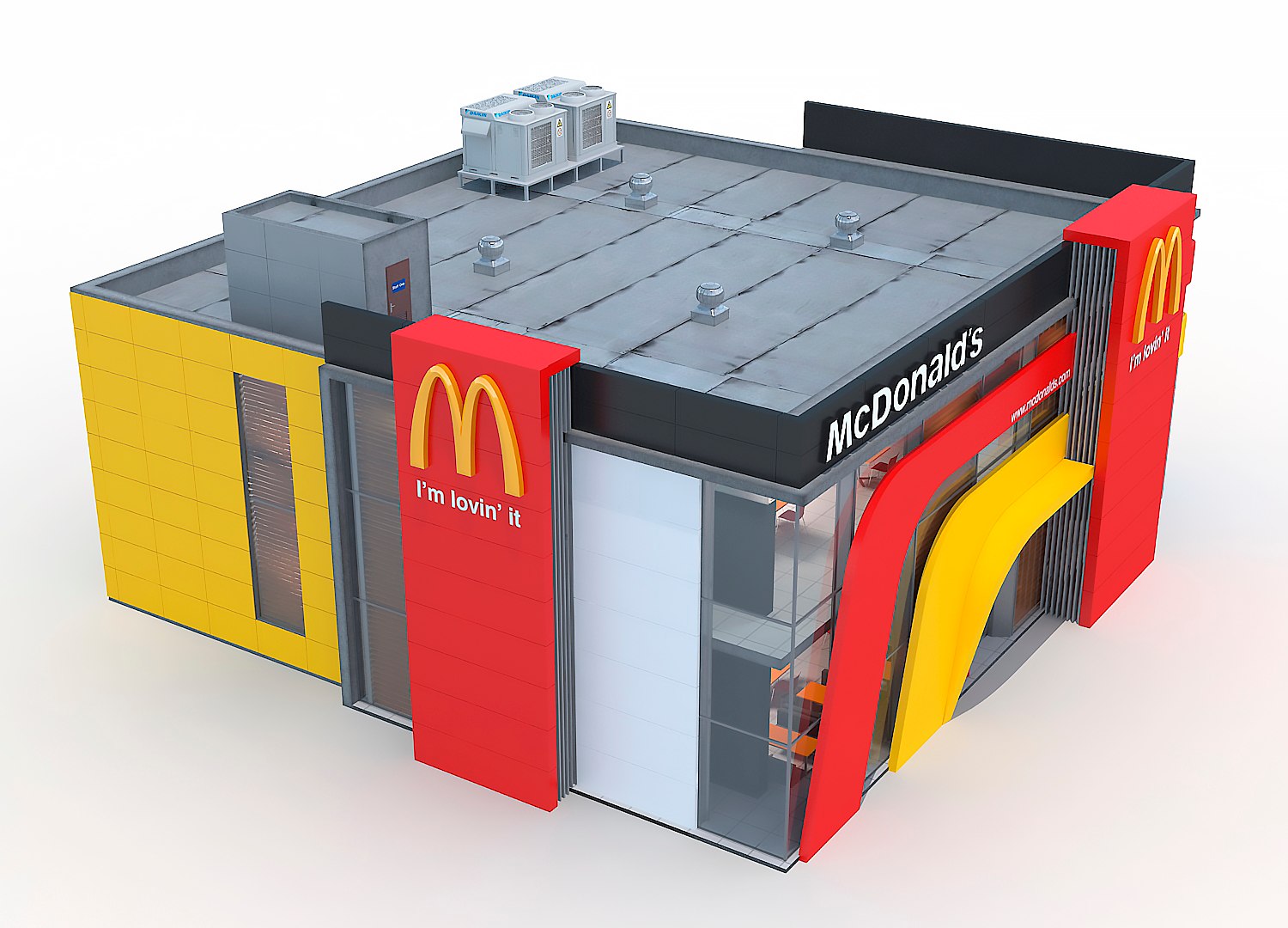 3d Model Of Mcdonalds Restaurant