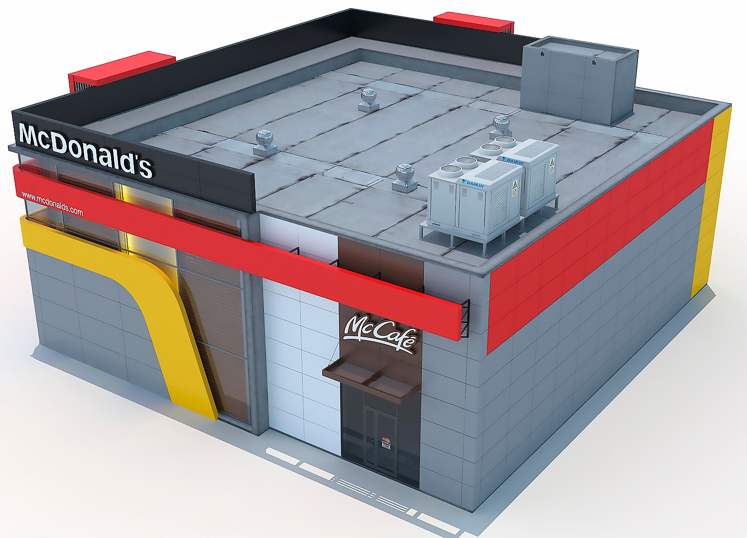 3d Model Of Mcdonalds Restaurant