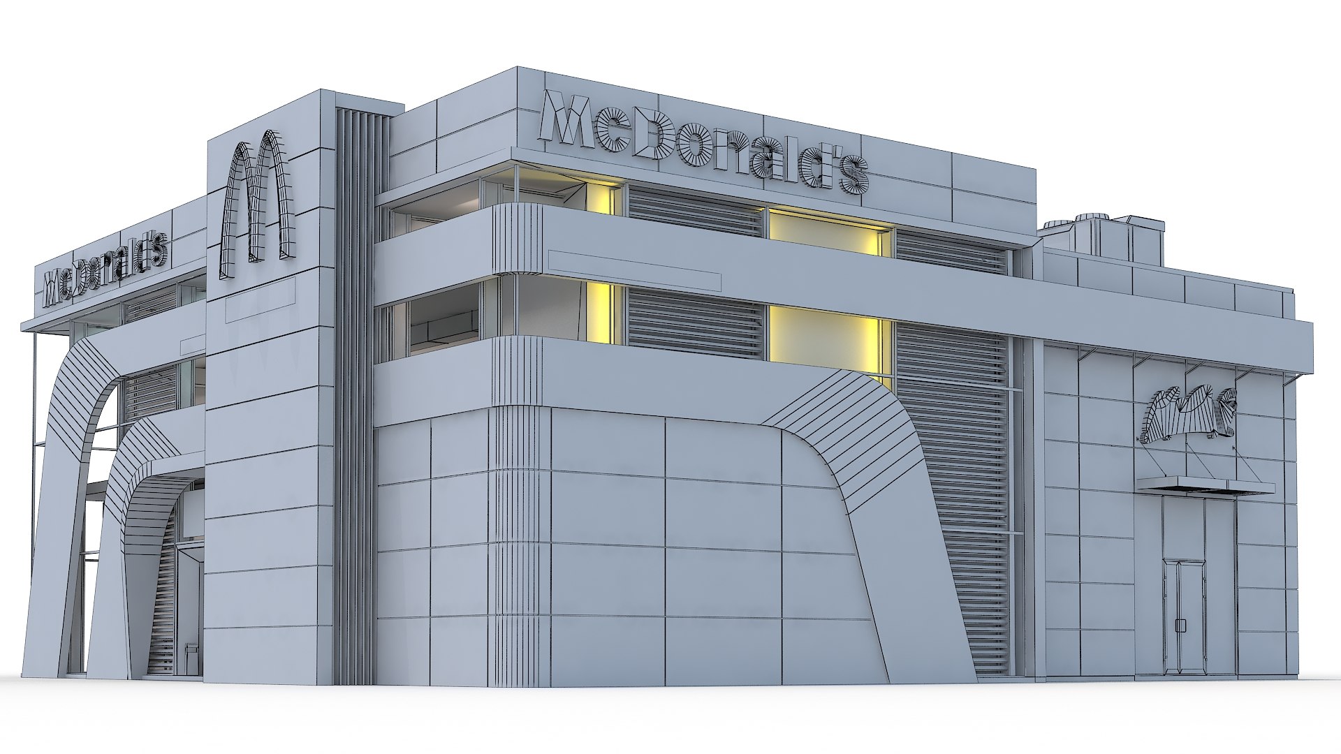 3d Model Of Mcdonalds Restaurant