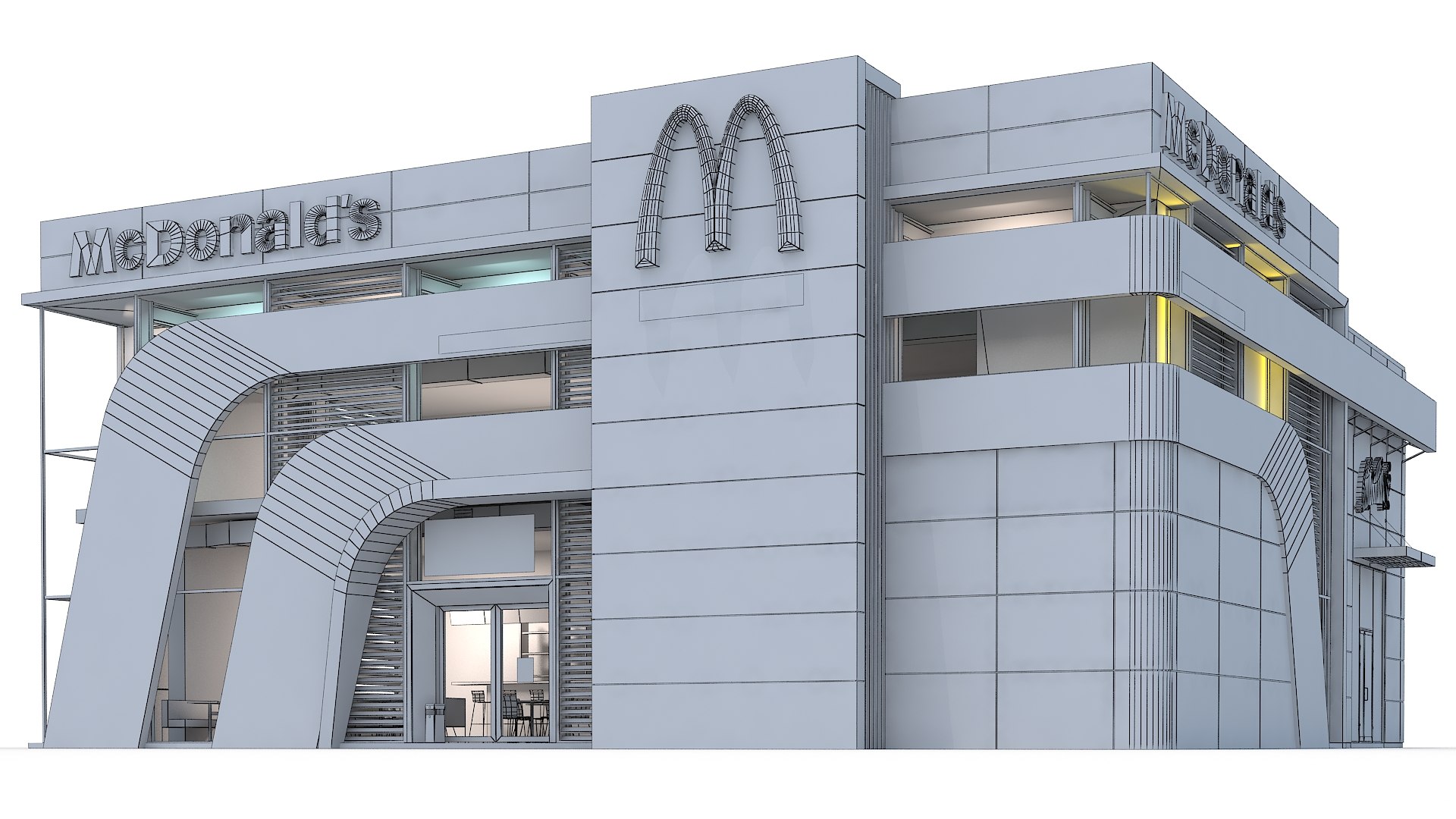 3d Model Of Mcdonalds Restaurant