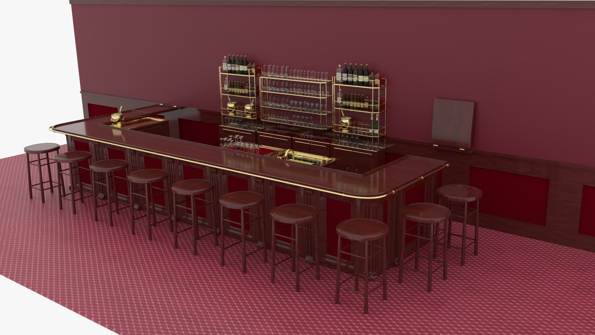 Bar 3D Model - TurboSquid 1684096