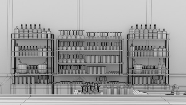 Bar 3D model - TurboSquid 1684096