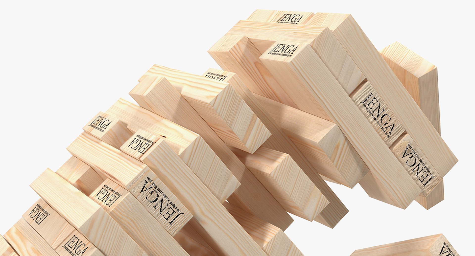 Jenga Falling Tower 3D - TurboSquid 1426281