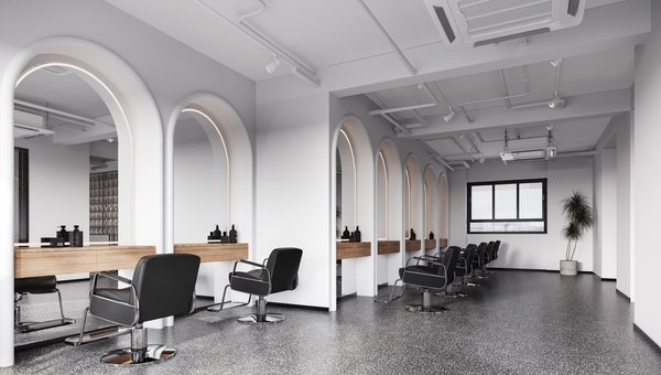 modelo 3d Modern Barber Shop Model - TurboSquid 2061383