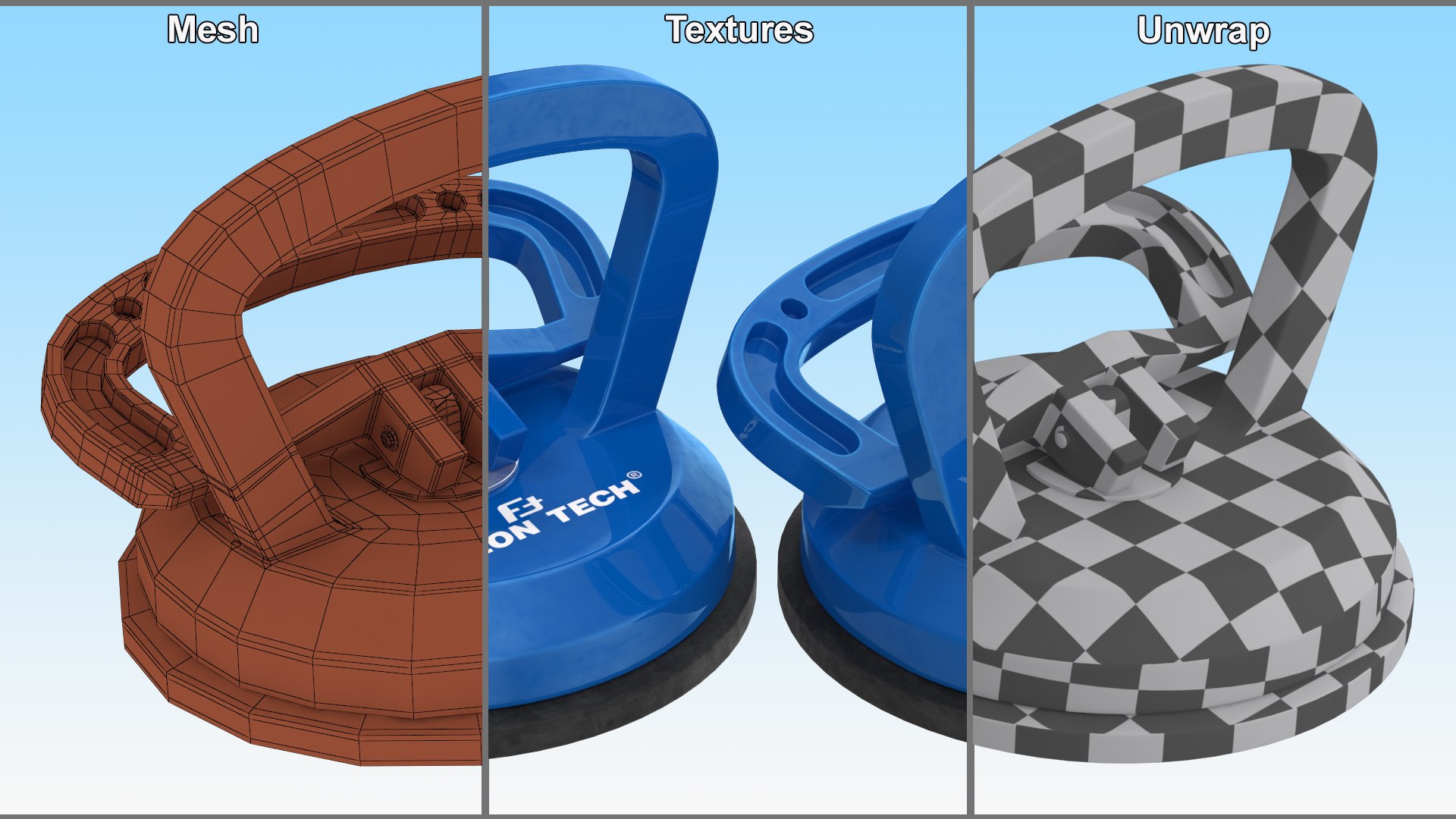 Locking Suction Puller Falon Tech Open Blue 3D Model - TurboSquid 2061212