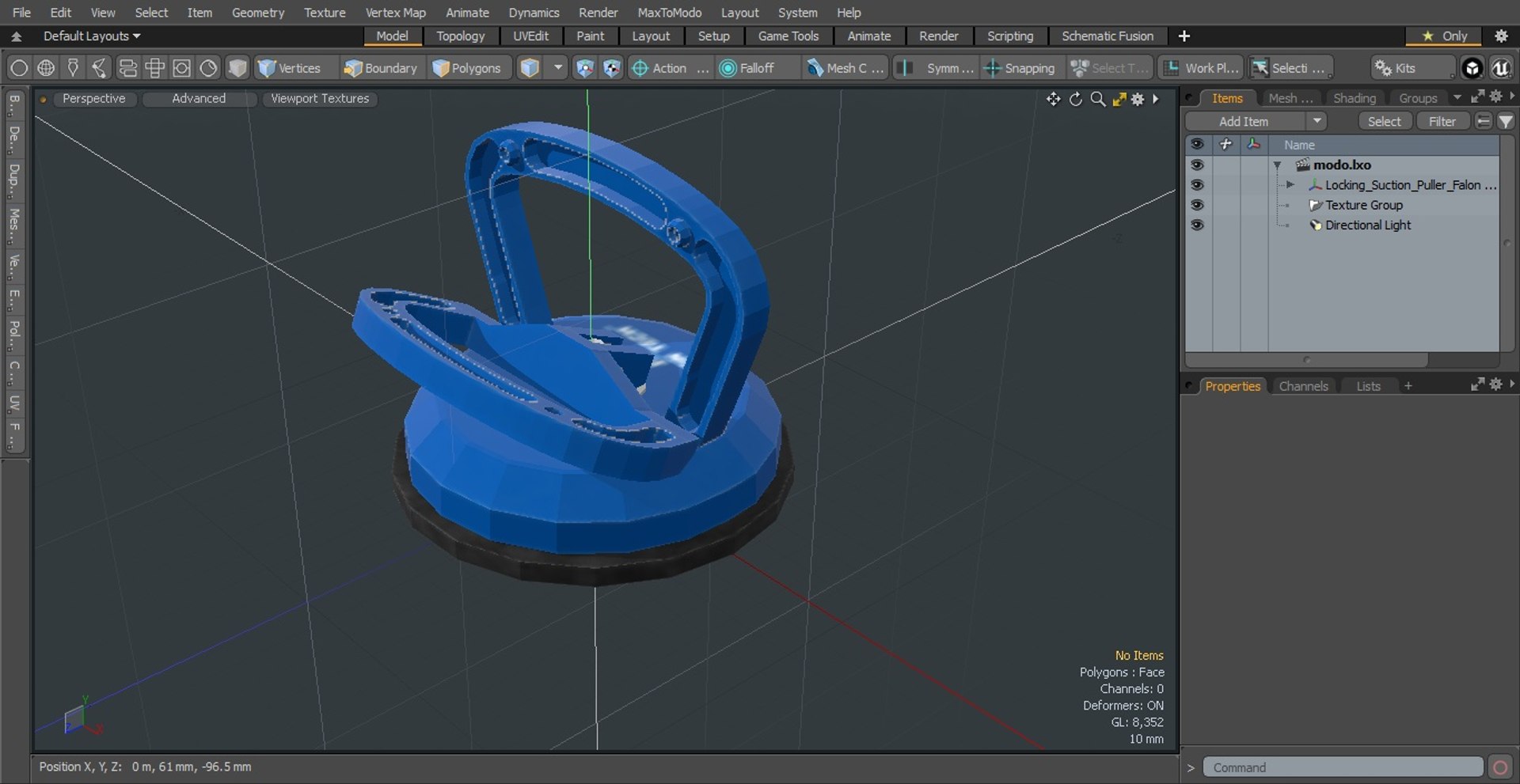 Locking Suction Puller Falon Tech Open Blue 3D Model - TurboSquid 2061212