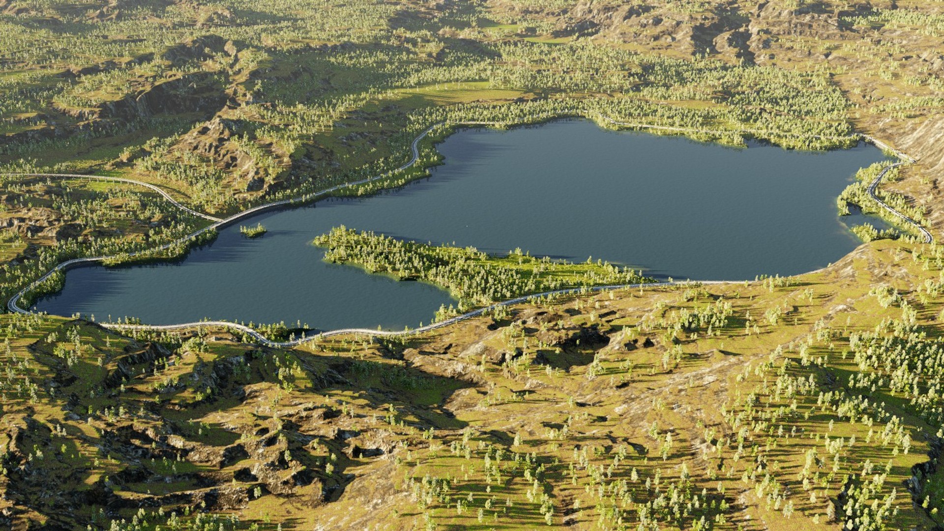 3D Small Lake - TurboSquid 1695374